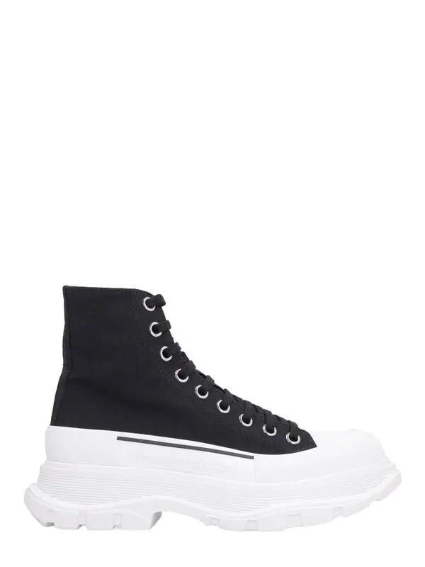 Alexander McQueen Tread Slick Lace-up Ankle Boots - Black