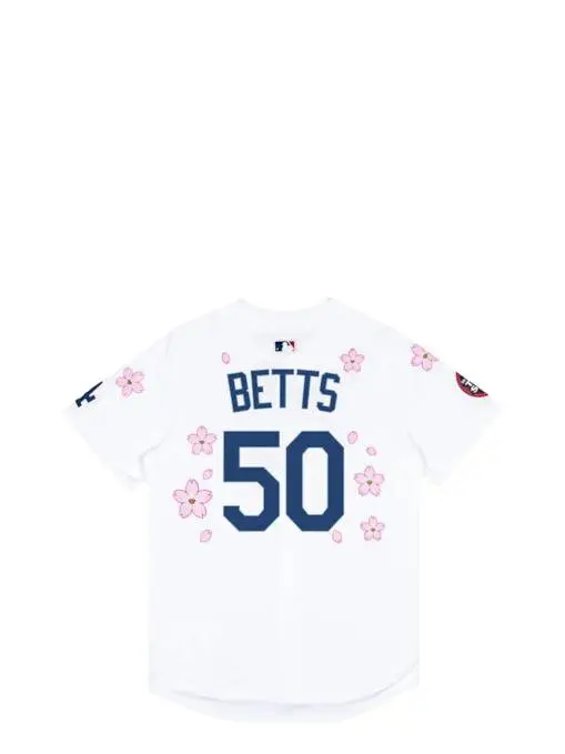 Nike X Takashi Murakami X Mlb World Tour Tokyo Series 2025 Dodgers Betts Jersey - White