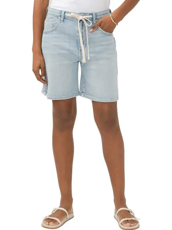 SILVER JEANS CO. Drawstring Denim Shorts - Indigo