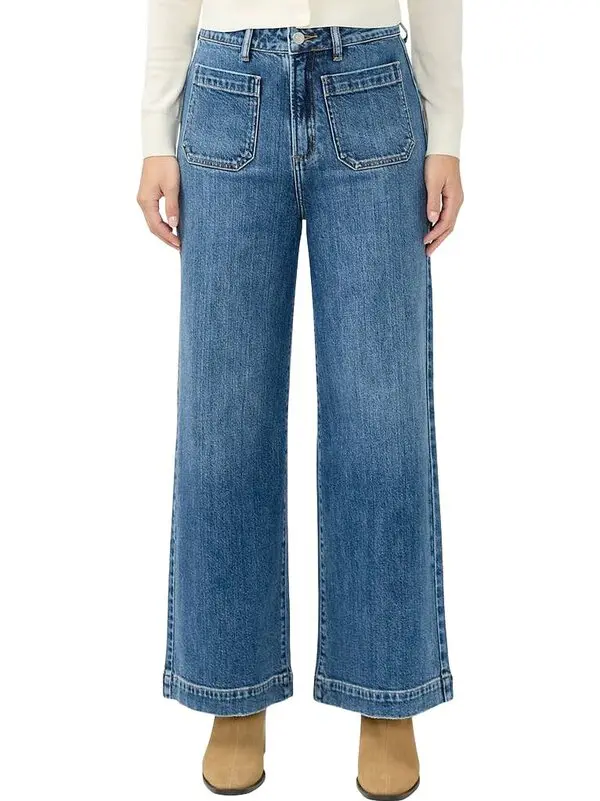 SILVER JEANS CO. Ankle Wide Leg Jeans - Indigo
