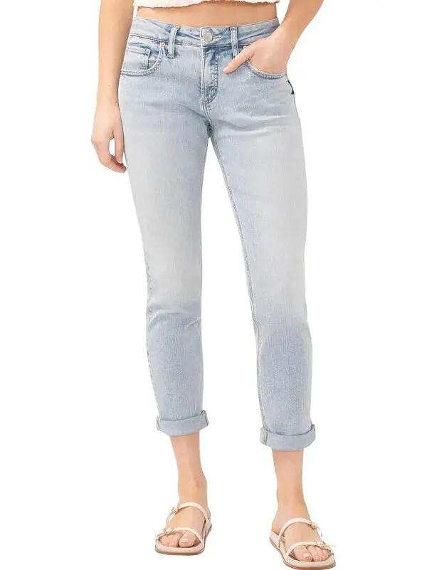 SILVER JEANS CO. Power Stretch Boyfriend Jeans - Indigo