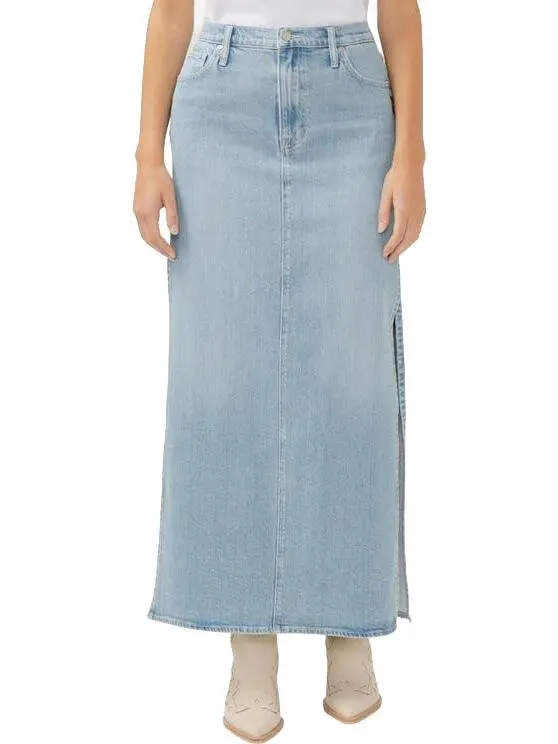SILVER JEANS CO. Denim Maxi Skirt - Indigo