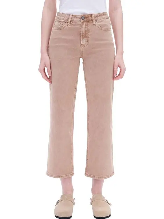 BAYEAS Bella Crop Straight Leg Jeans - Nocciola