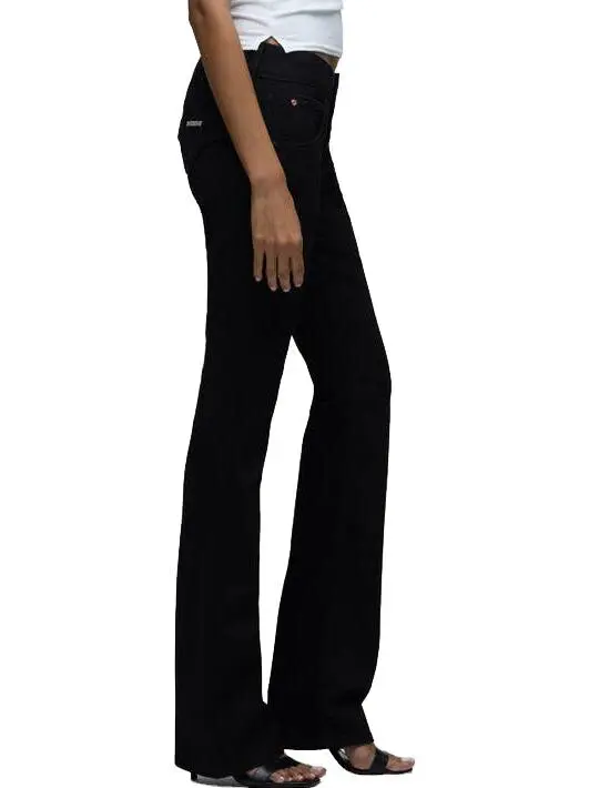 Hudson Jeans Beth Mid-rise Baby Bootcut Jean - Black