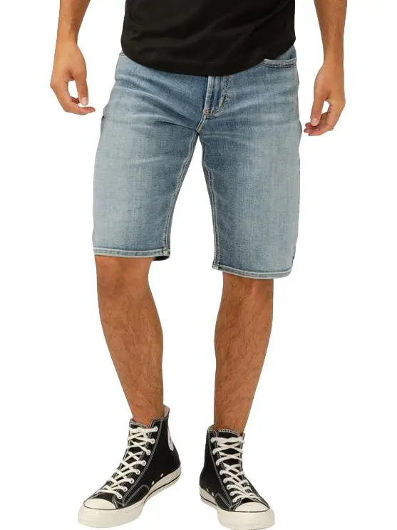 SILVER JEANS CO. Zac Relaxed Fit Denim Shorts - Indigo