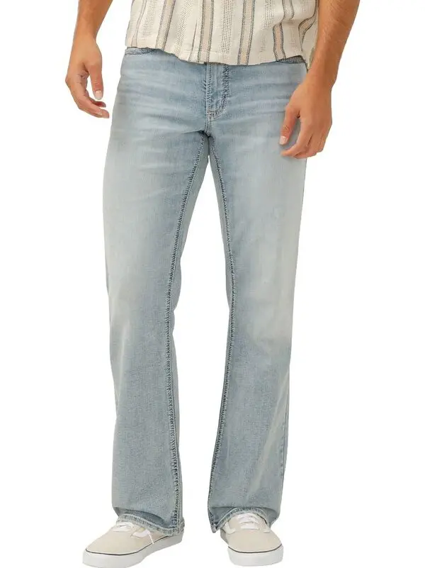 SILVER JEANS CO. Zac Relaxed Fit Straight Leg Jeans - Indigo