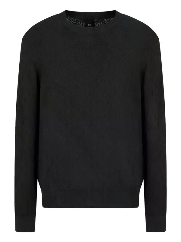 Armani Exchange Crew-neck Sweater - Black