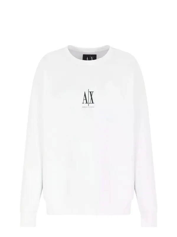 Armani Exchange Logo-embroidered Sweatshirt - White
