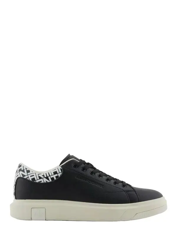 Armani Exchange Logo Sneakers - Black