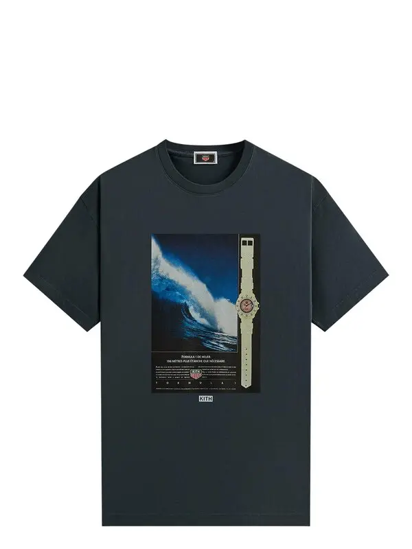 Kith X Tag Heuer Formula 1 Miami Vintage Tee 'nocturnal - Blue