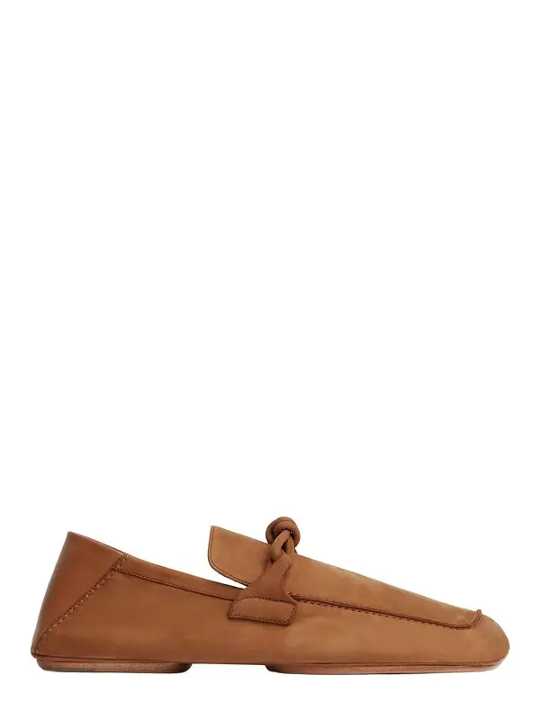 Bottega Veneta Nubuck Leather Loafer - Mire
