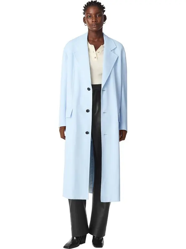 BOTTEGA  VENETA Bottega Veneta Viscose And Silk Twill Coat - Sky Blue
