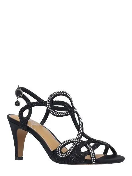 J. Reneé Lulah Slingback Sandal - Black/ Black/ Clear