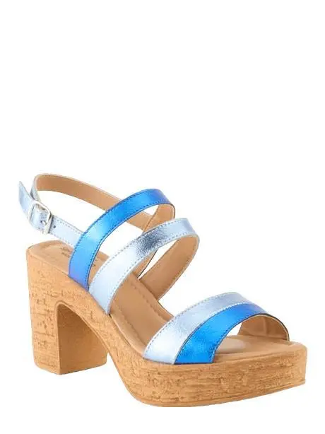 SPRING STEP SHOES Talha Platform Sandal - Blue Multi