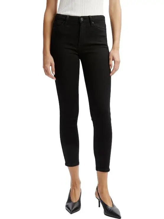 Bardot Bella Crop Skinny Jeans - Black
