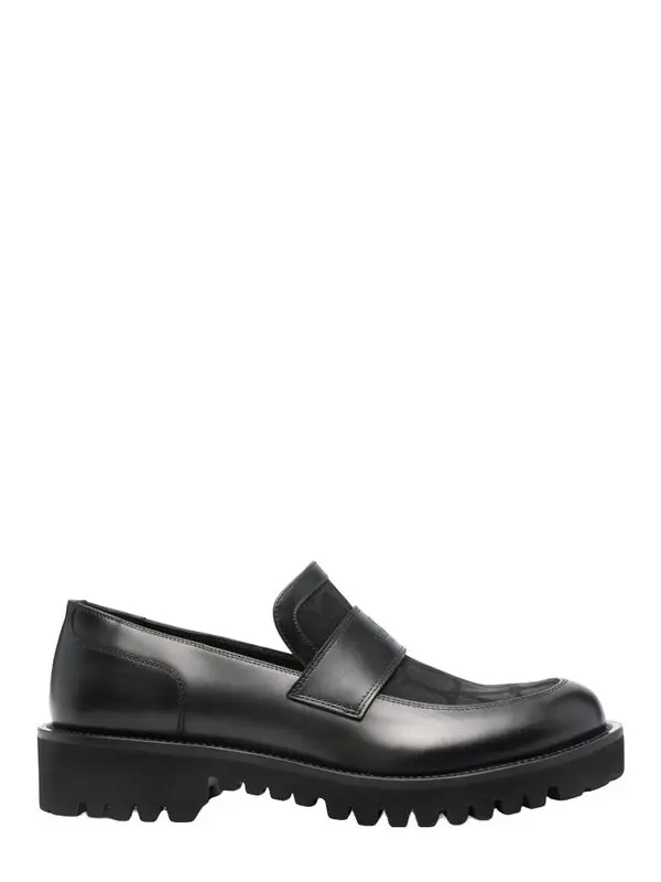 Valentino Garavani Toile Iconographe Loafers - Black