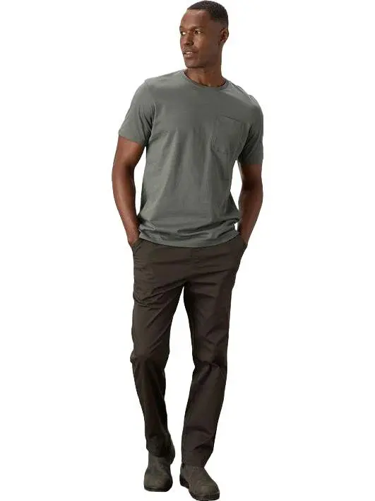 PACT Organic Cotton Softspun Pocket Crew Tee - Castor Green