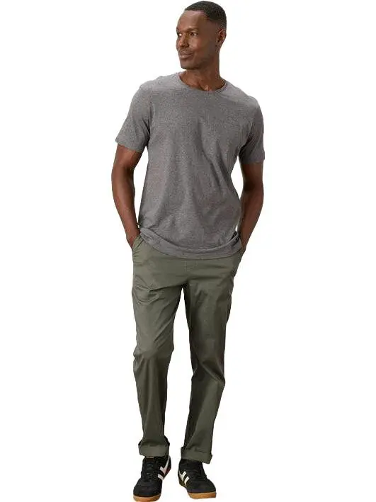 PACT Organic Cotton Softspun Pocket Crew Tee - Medium Grey Heather