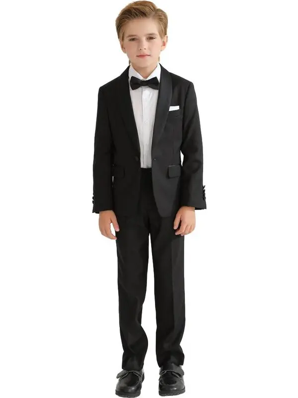 MOUSTACHE Shawl Lapel Suit - Black