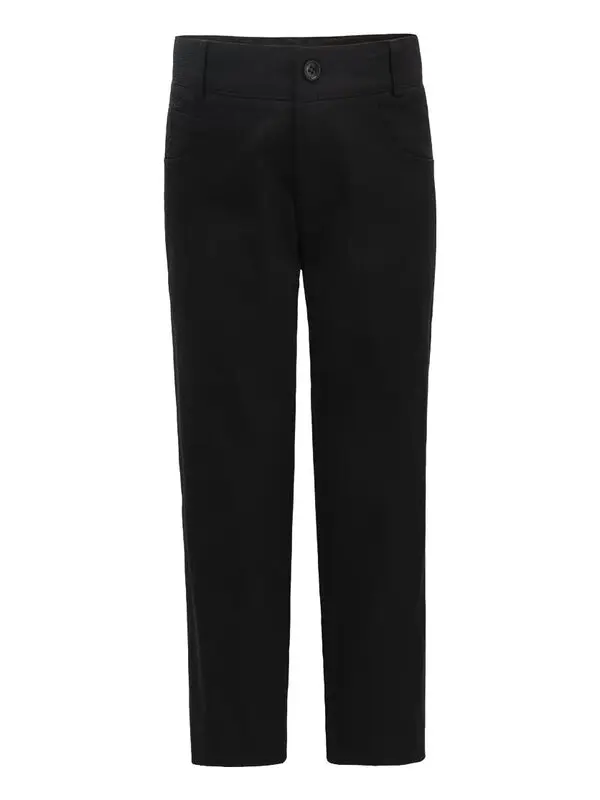 MOUSTACHE Modern Straight-leg Dress Pants - Black