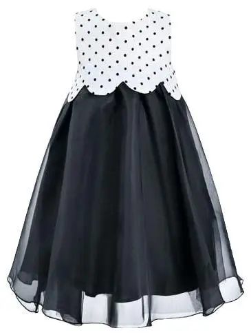 TULLEEN Menorca Polka Dot Dress - Black