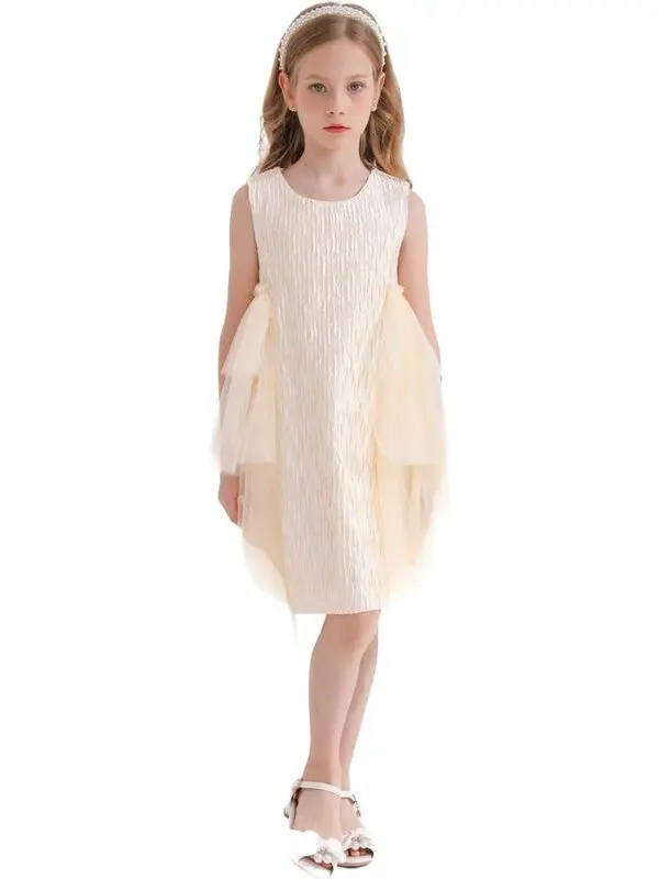 TULLEEN Sonata Ruffle Dress - Champagne