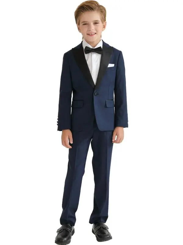 MOUSTACHE Peak Lapel Suit - Navy