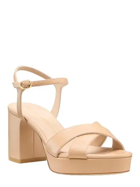 STUART WEITZMAN Dayna Platform Sandals - Adobe