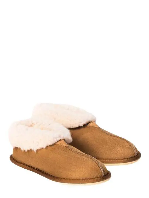 CELTIC & CO. Shearling Bootee Slippers - Spice