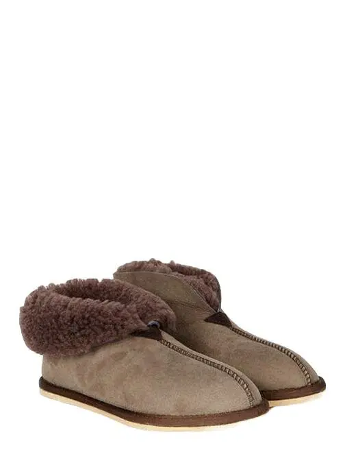 CELTIC & CO. Shearling Bootee Slippers - Vole