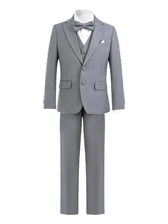 MOUSTACHE Peak Lapel Tuxedo Set - Light Gray