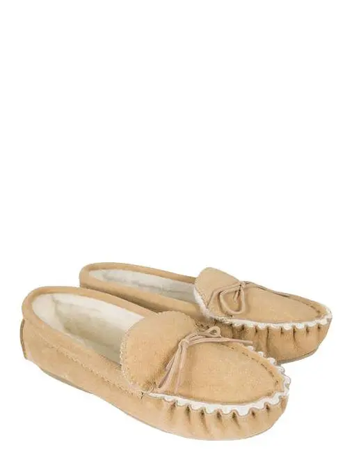 CELTIC & CO. Loafer Moccasin Slippers - Camel