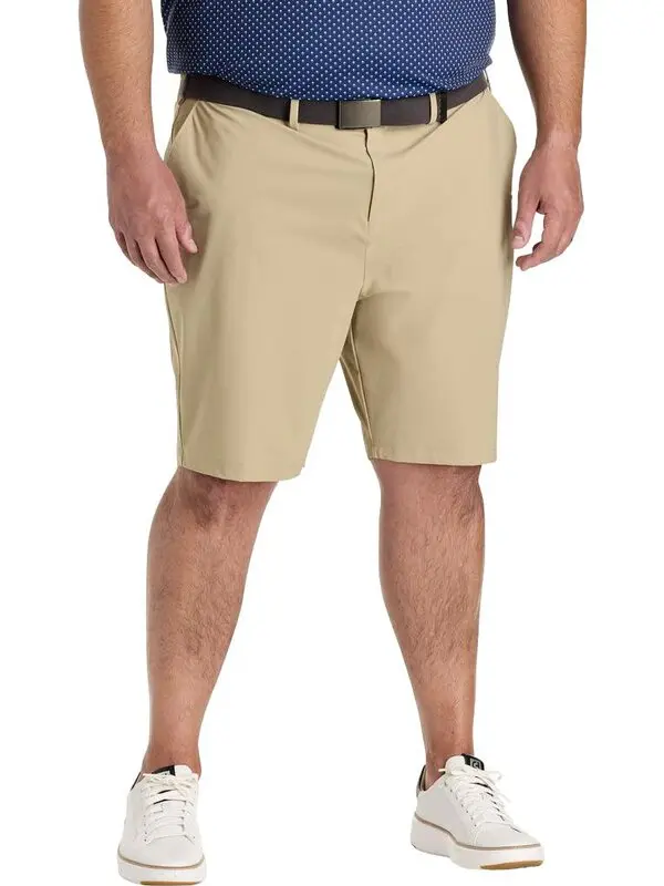 CALLAWAY Big & Tall Flat-front Golf Shorts - Chinchilla