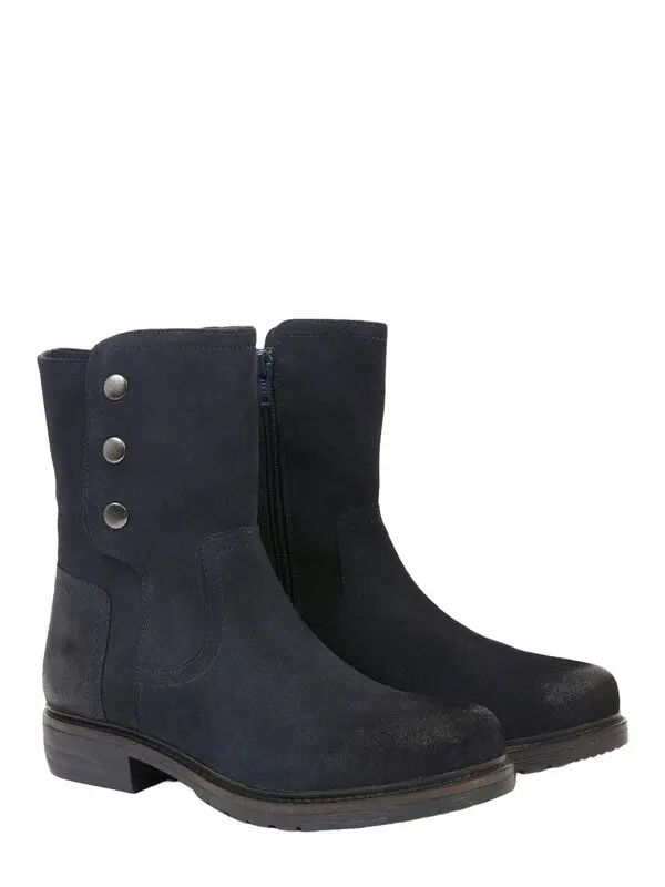 CELTIC & CO. Suede Ankle Boots - Dark Navy
