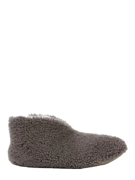 CELTIC & CO. Teddy Shearling Soft Sole Bootee Slippers - Vole