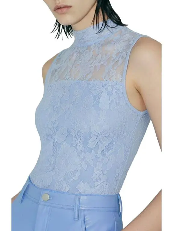 AS By DF As B Y Df Provence Lace Top - Provence Blue