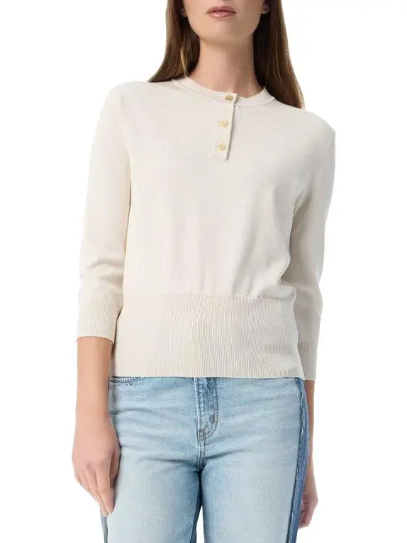 DO BY DEE OCLEPPO Tessa Henley Sweater - Almond Milk