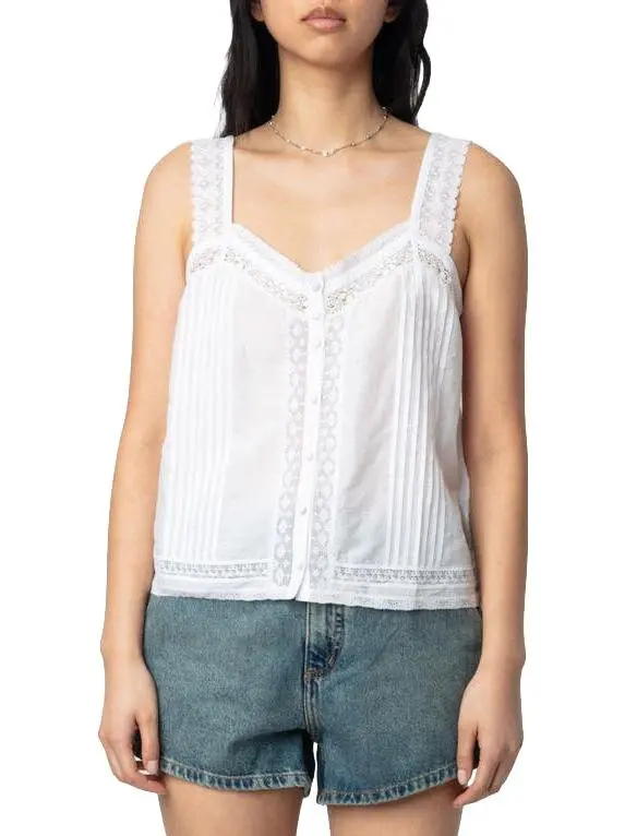 Zadig&Voltaire Celite Tomboy Button-up Camisole - Judo