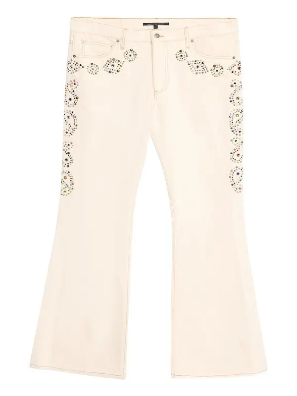 Cout De La Liberte Jimmy Embellished Flare Jeans - Nat
