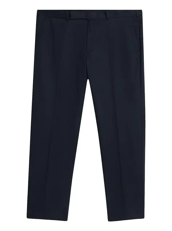 Zegna Flat-front Trousers - Nvy Sld