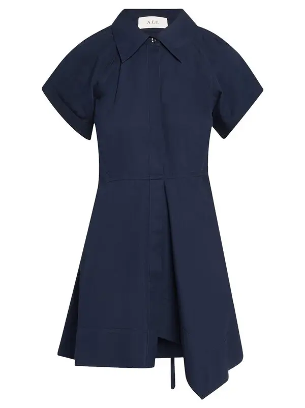 A.L.C. Julie Short-sleeve Shirtdress - Navy