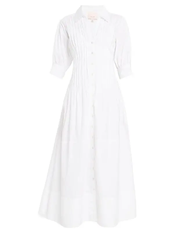 Cinq À Sept Monty Puff-sleeve Maxi Dress - White