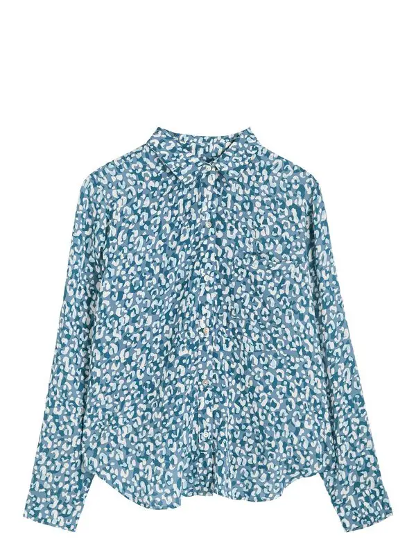Rails Josephine Leopard-print Shirt - Blue