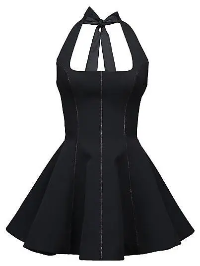 House Of Cb Loulette Halterneck Mini Dress - Black