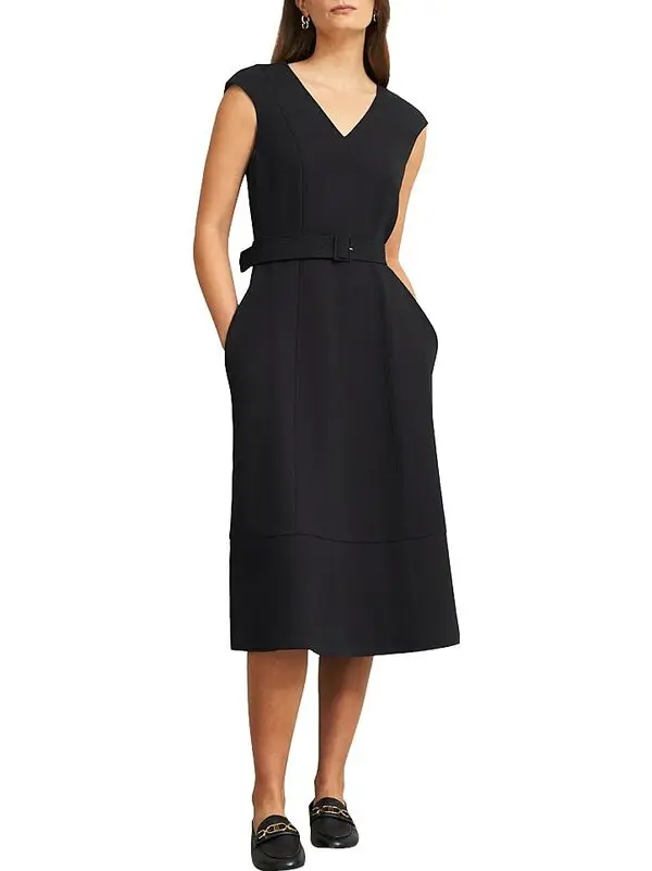 HOBBS LONDON Carolyn Midi Dress - Navy