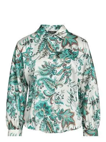 LIU •JO Floral-print Twill Shirt - Green