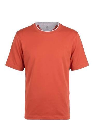 Brunello Cucinelli T-shirt Size Cotton - Orange