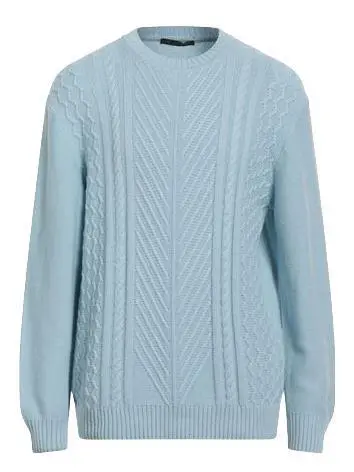 LOW BRAND Sweater In Viscose, Polyamide, Wool, And Cashmere - Blue