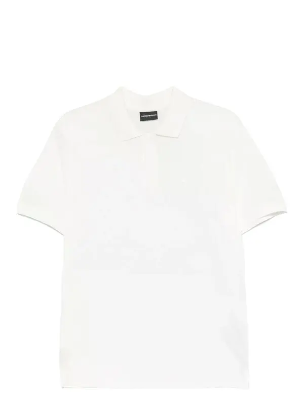 Emporio Armani Logo-embroidered Polo Shirt - White