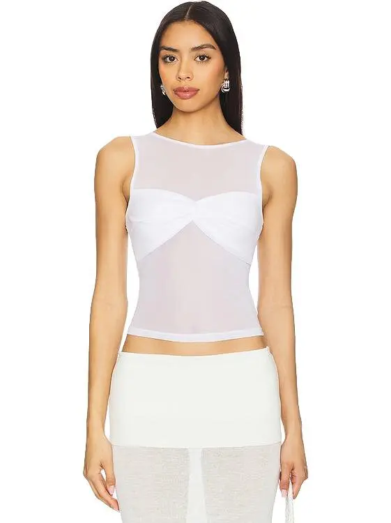 RUNAWAY THE LABEL Meila Top - White